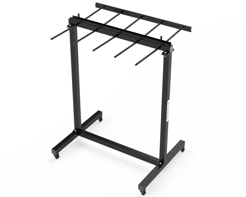 Belt Rack With Lockup & Wheels